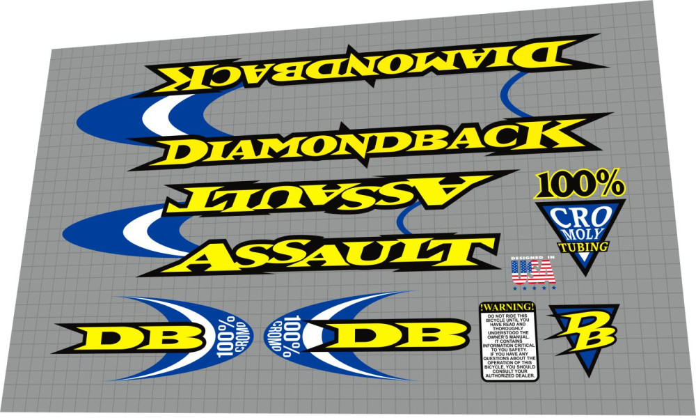 1998 Diamond Back Assault - Elite BMX Decals
