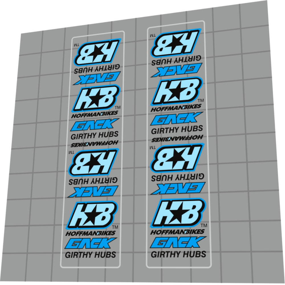 Hoffman Girthy Gack hubs - Elite BMX Decals