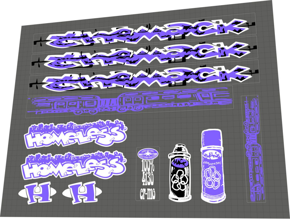 1994 Homeless The Mack Gen 2 custom purple by Harry Hill - E