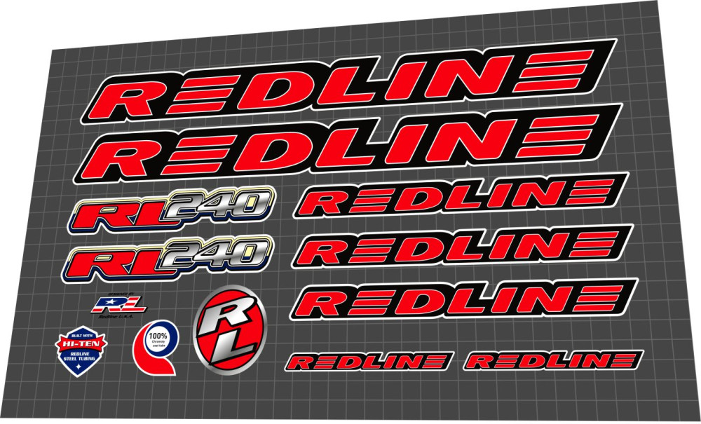 1996 Redline RL 240 - Elite BMX Decals